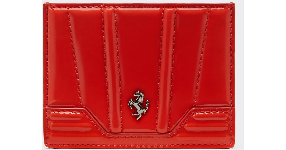 Ferrari Card Holder in Red | Lyst
