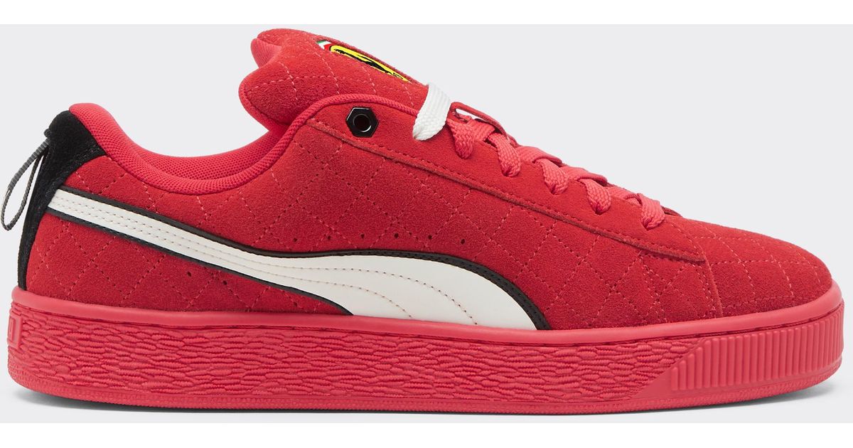 Ferrari Puma For Scuderia Suede Xl Hero Trainers in Red | Lyst