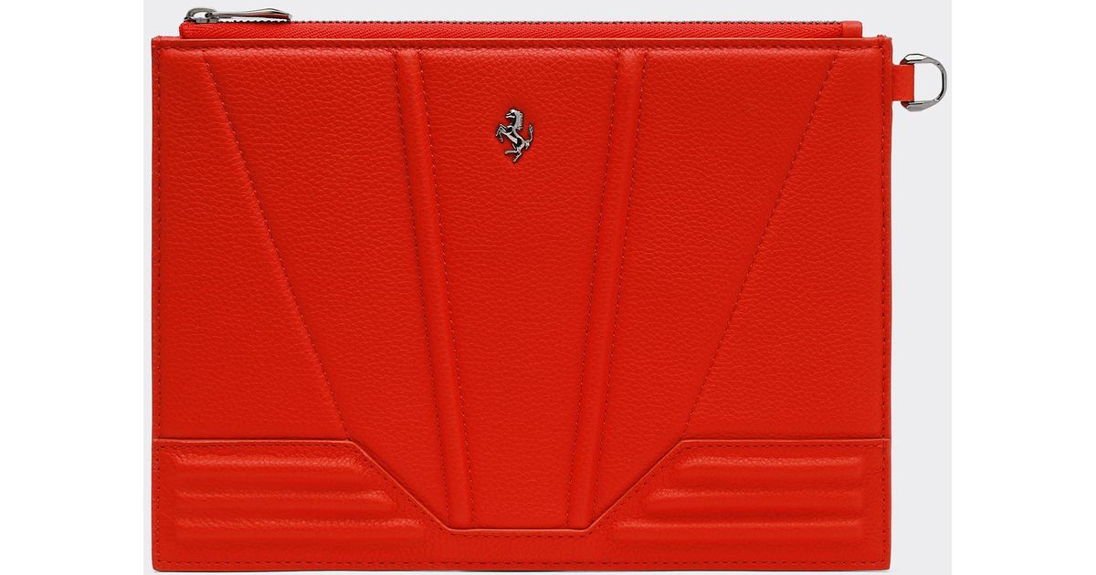 Ferrari Pouch in Red | Lyst
