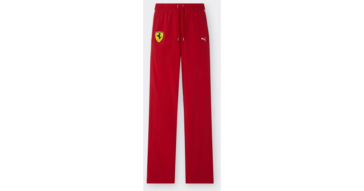 Ferrari Puma For Scuderia Hp 2025 T7 Drivers Trousers in Red for Men ...