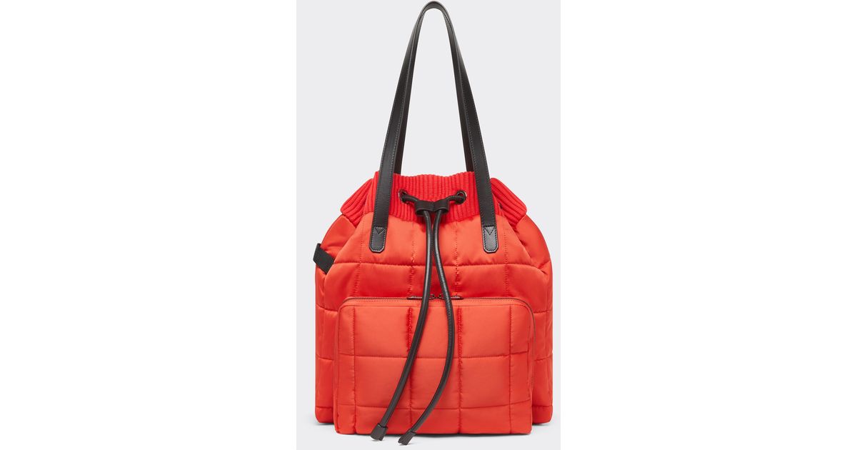 Ferrari Eco-Nylon Tote Bag in Red | Lyst