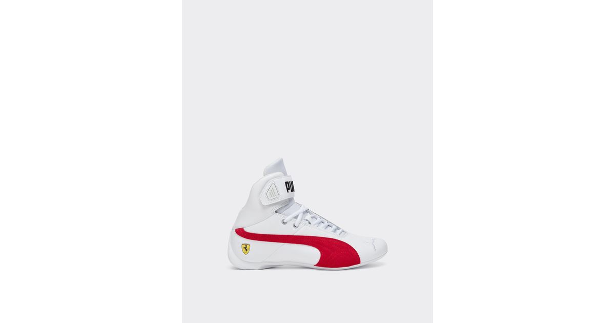 Ferrari Puma For Scuderia Future Cat Mid Trainers in White | Lyst