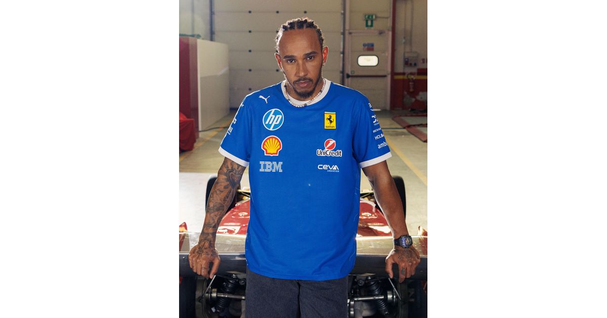 Ferrari Puma For Scuderia Hp 2025 Monza Replica T-Shirt in Blue for Men ...