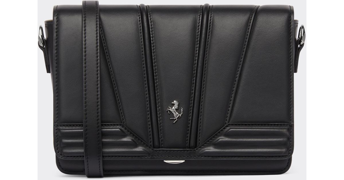 Ferrari Gt Crossbody Bag in Black | Lyst