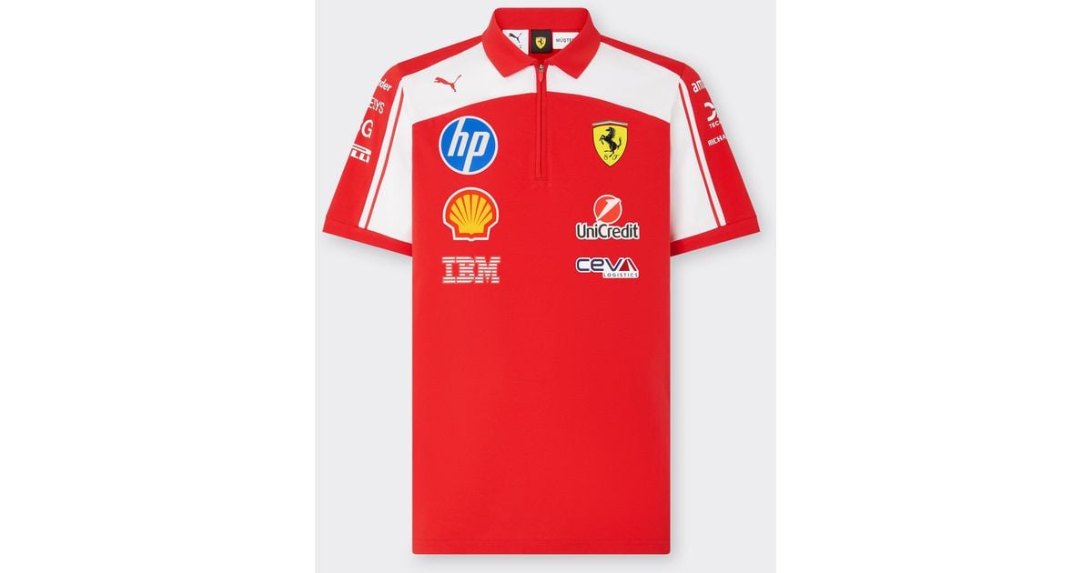 Ferrari Replica 2026 Polo Shirt Puma For Scuderia Hp in Red | Lyst UK