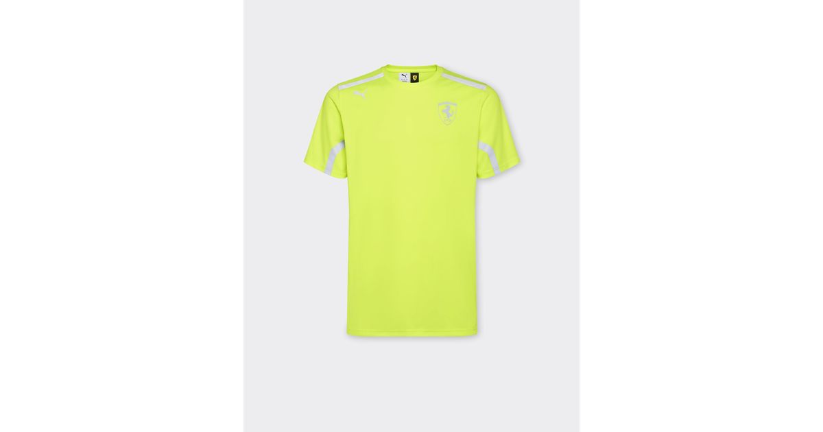 Ferrari Puma For Scuderia Hp 2025 Set-Up Team T-Shirt in Yellow for Men ...