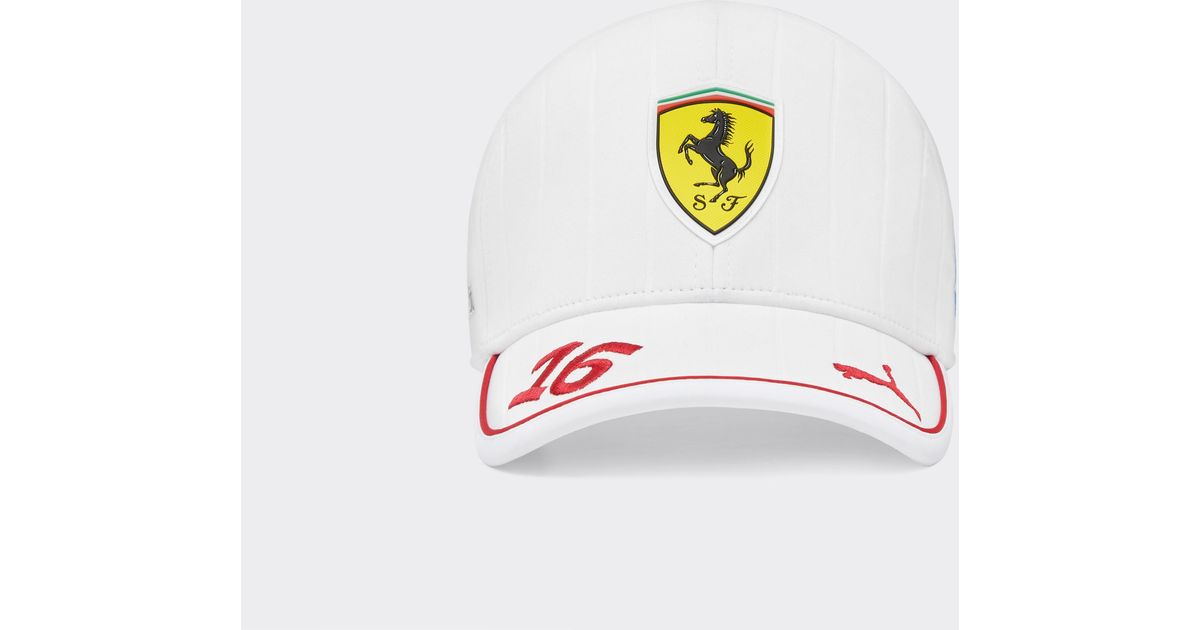 Ferrari Puma For Scuderia Hp Miami Special Edition Leclerc Baseball Cap ...