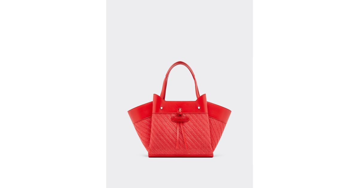 Ferrari Small Tote Bag in Red | Lyst