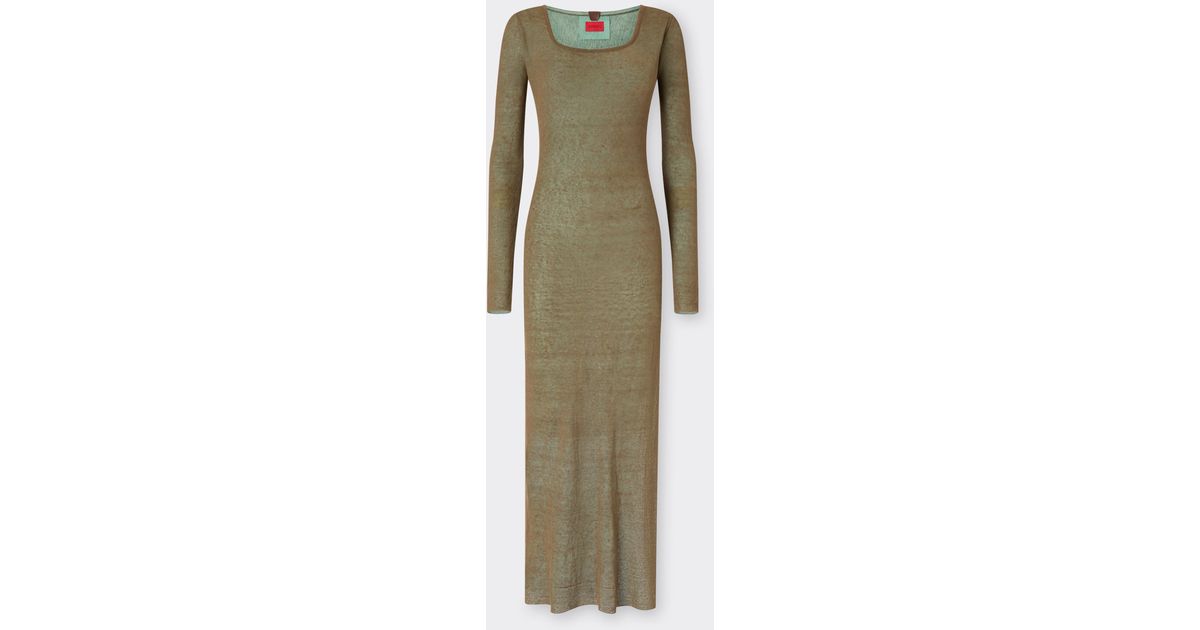 Ferrari Long Dress in Green | Lyst UK
