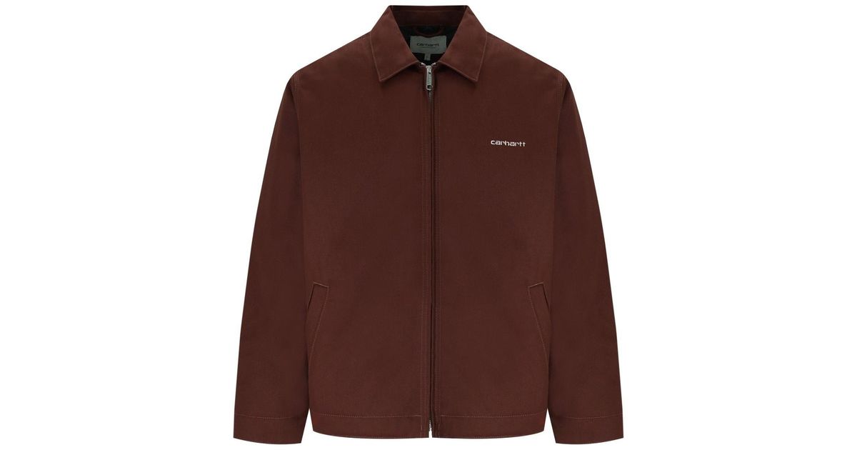 Carhartt Modul Script Off Road Jacket in Brown for Men | Lyst