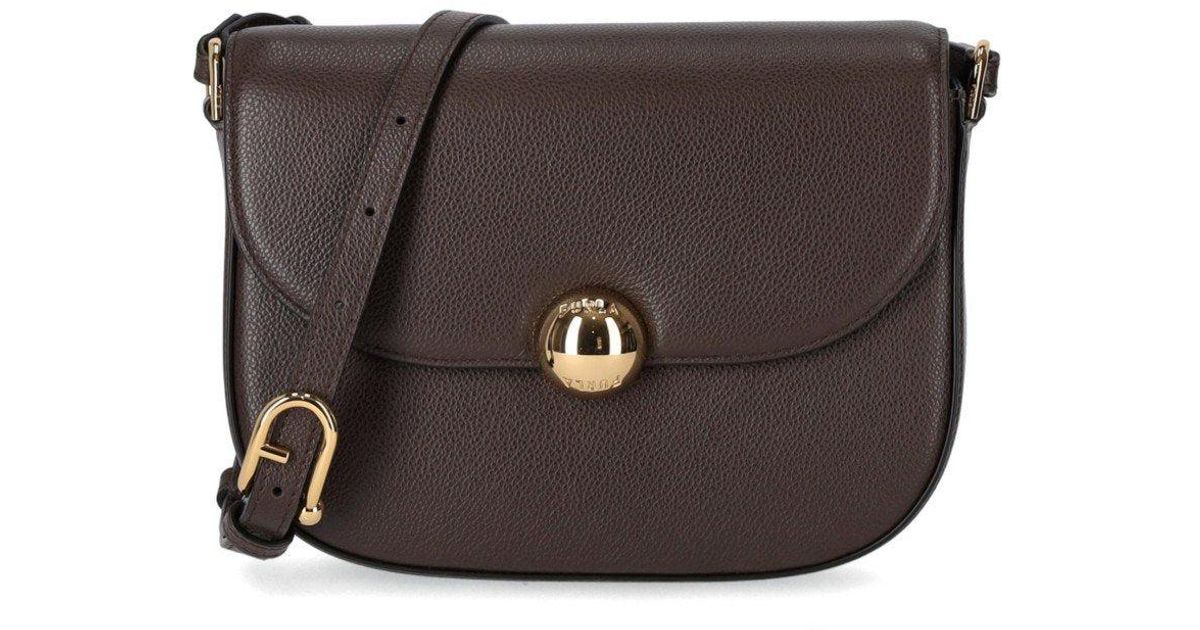 Furla Moonlight S Chocolate Crossbody Bag in Brown | Lyst UK
