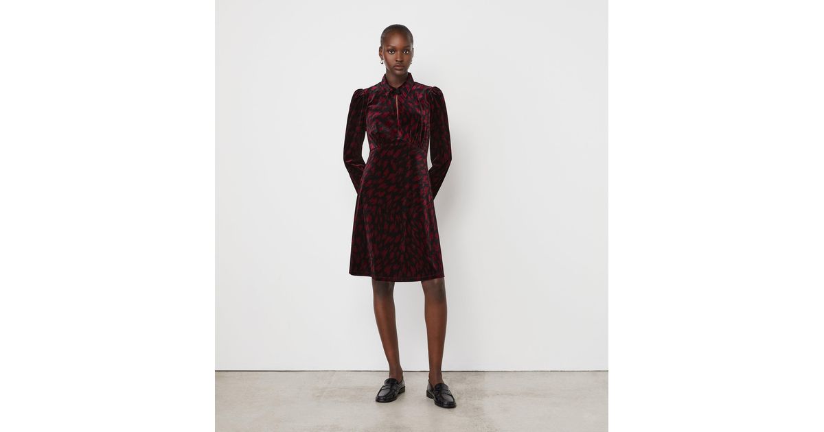 Finery London Capri Knee Length Dress in Red | Lyst UK