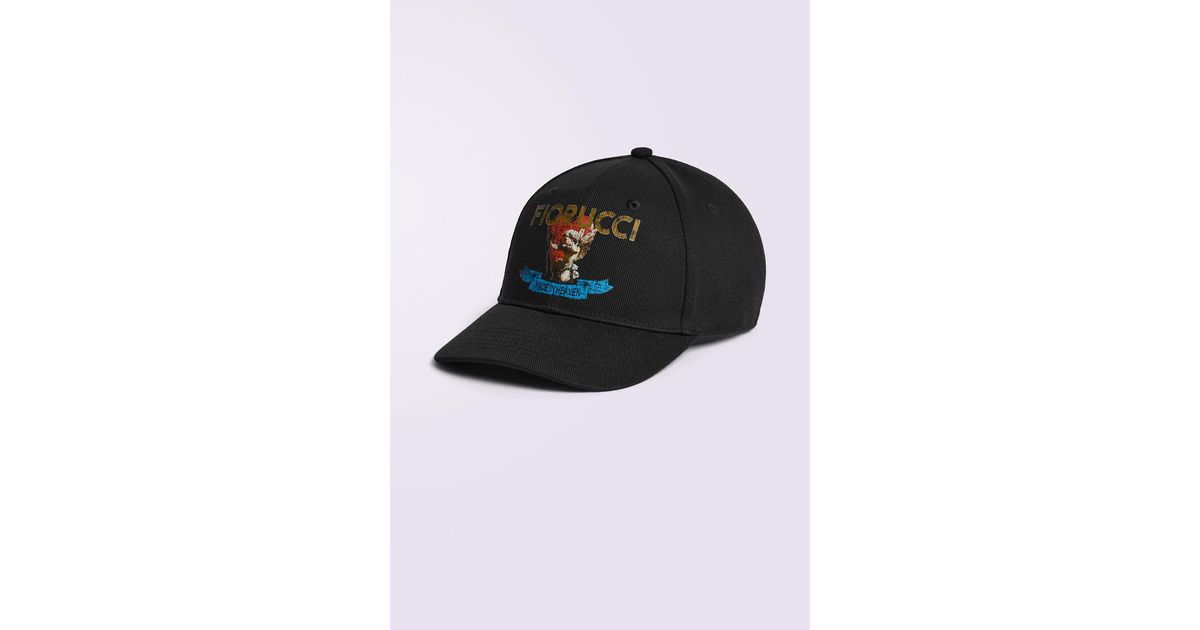 Fiorucci Rock Cupid Logo Cap in Black | Lyst UK