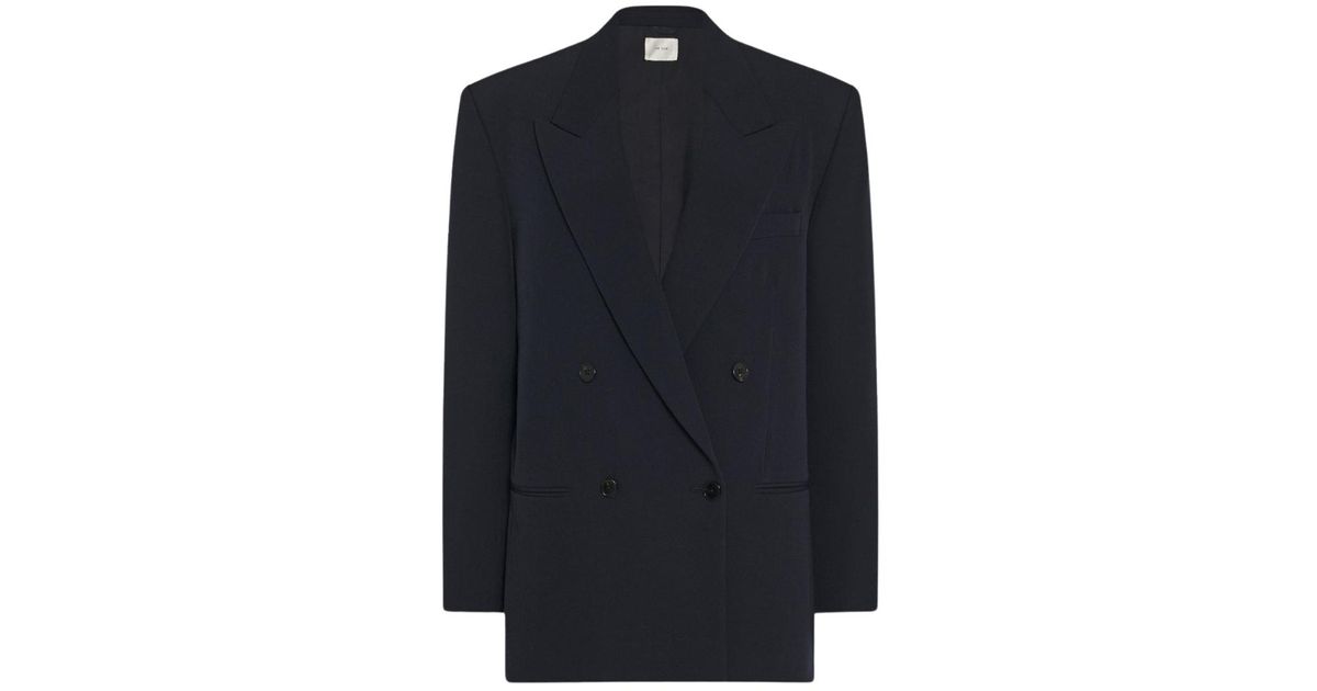 The Row Sandon Jacket In Virgin Wool in Blue | Lyst