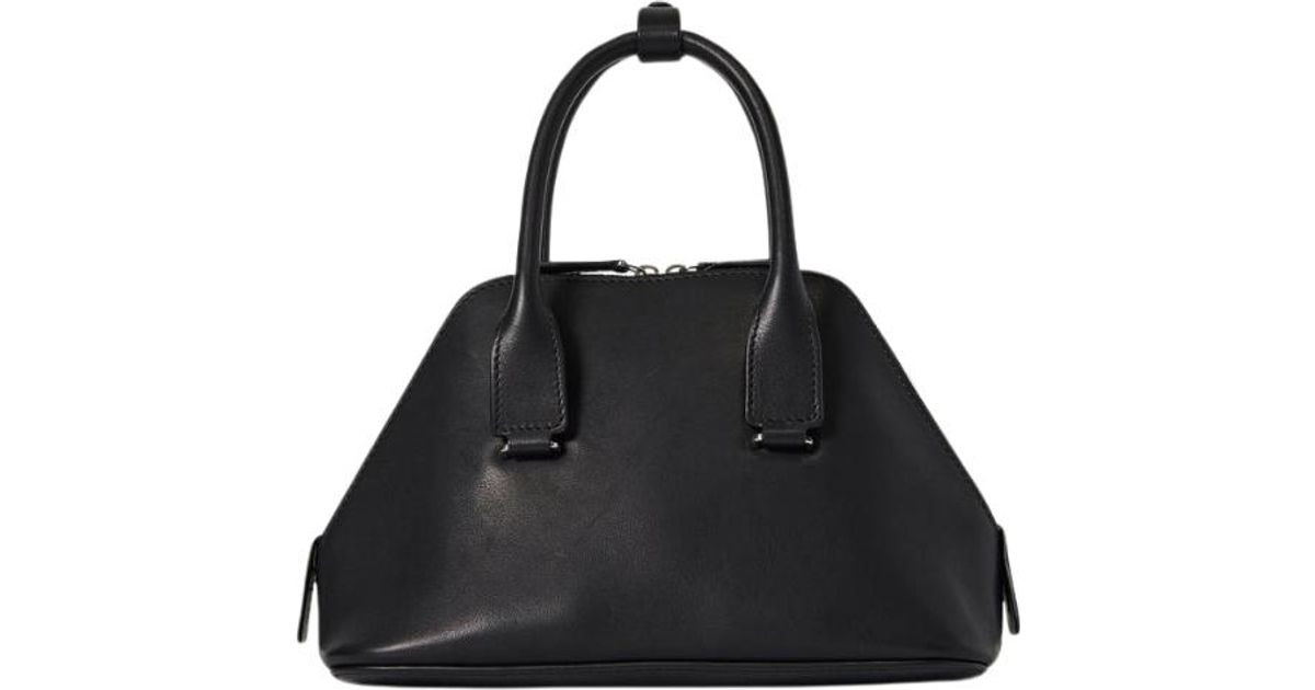 The Row Mini Devon Bag In Leather in Black | Lyst