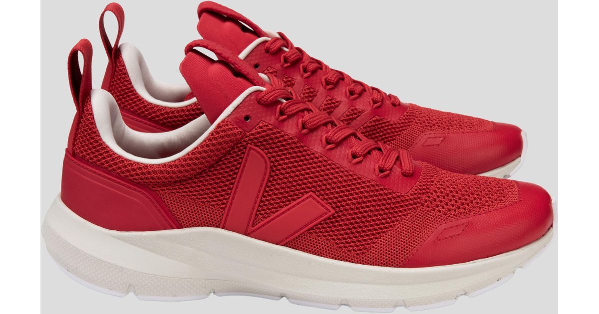 Veja Synthetic Red Rick Ownens Running Sneaker - Lyst