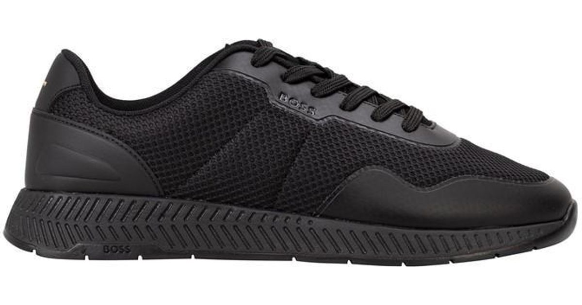 BOSS Titanium Runners in Black for Men | Lyst UK