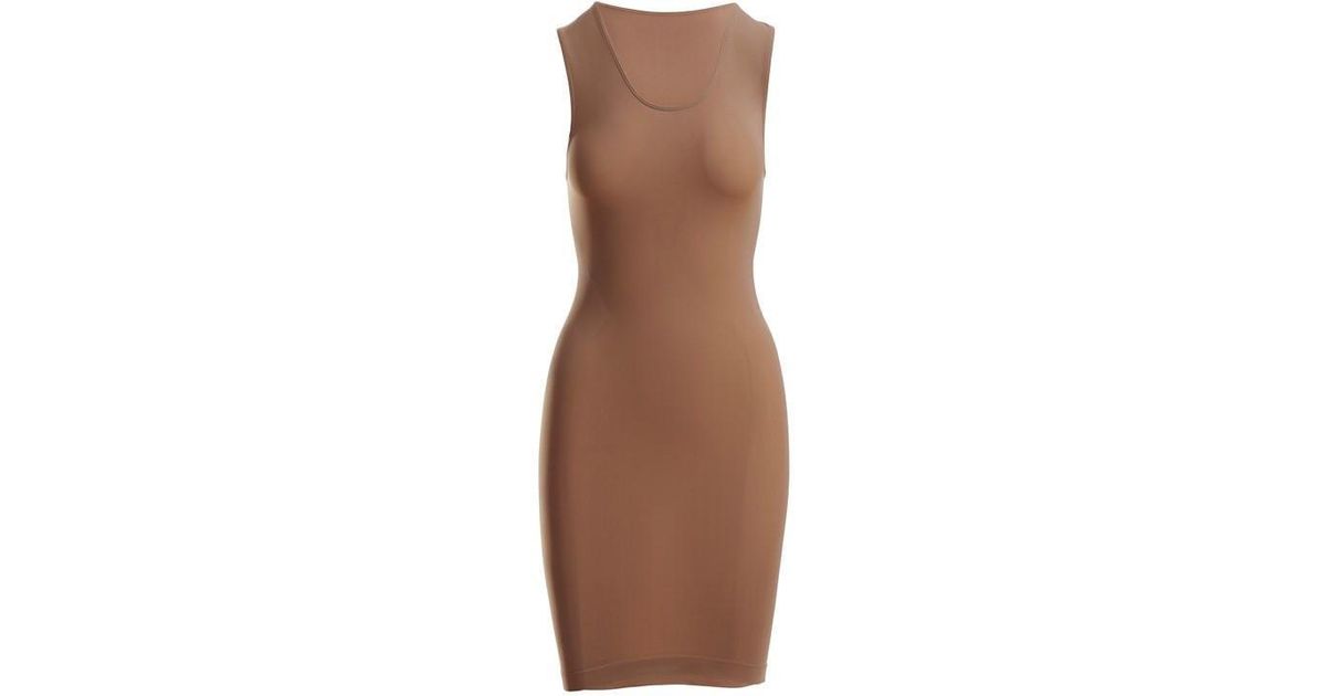 Wolford Individual Seamless Shaping Dress in Brown | Lyst UK