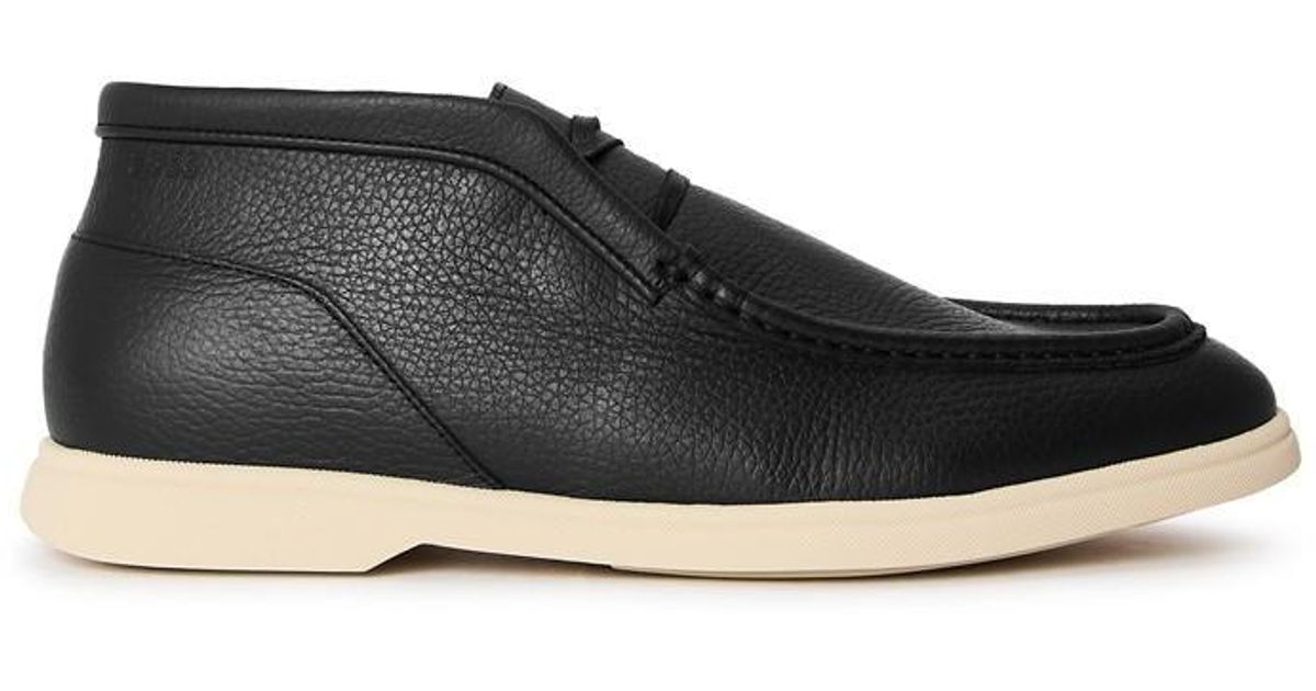 BOSS Sienne Desb Chukka Boots in Blue for Men | Lyst UK