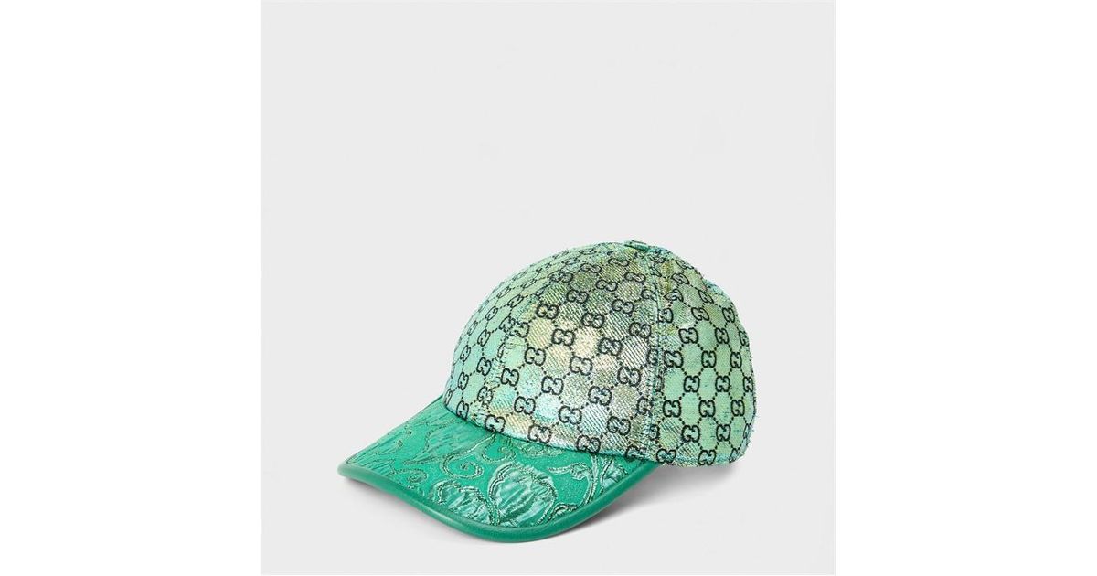 Gucci Baseball Cap in Green | Lyst UK