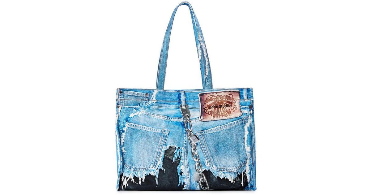 Acne Studios Acne Logo Shopper Ld62 in Blue | Lyst UK