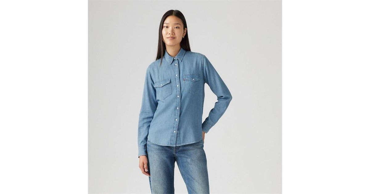 Levi's Iconic Western Play Break in Blue | Lyst UK