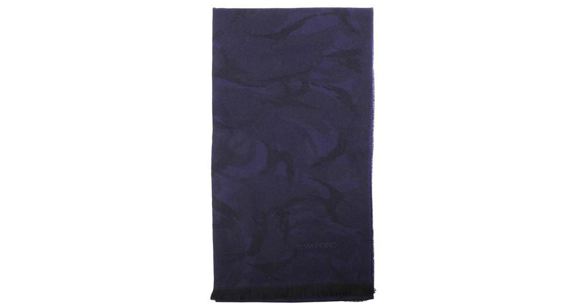 Tom Ford Scarf in Blue for Men | Lyst UK