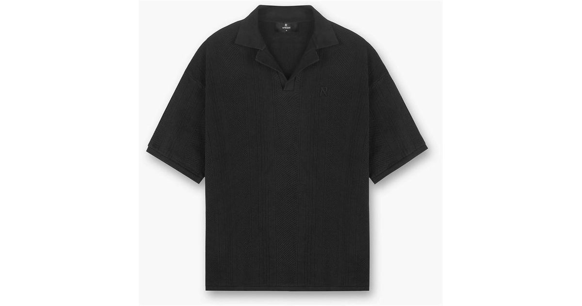 Represent Rep Opn Stitch Polo in Black for Men | Lyst UK