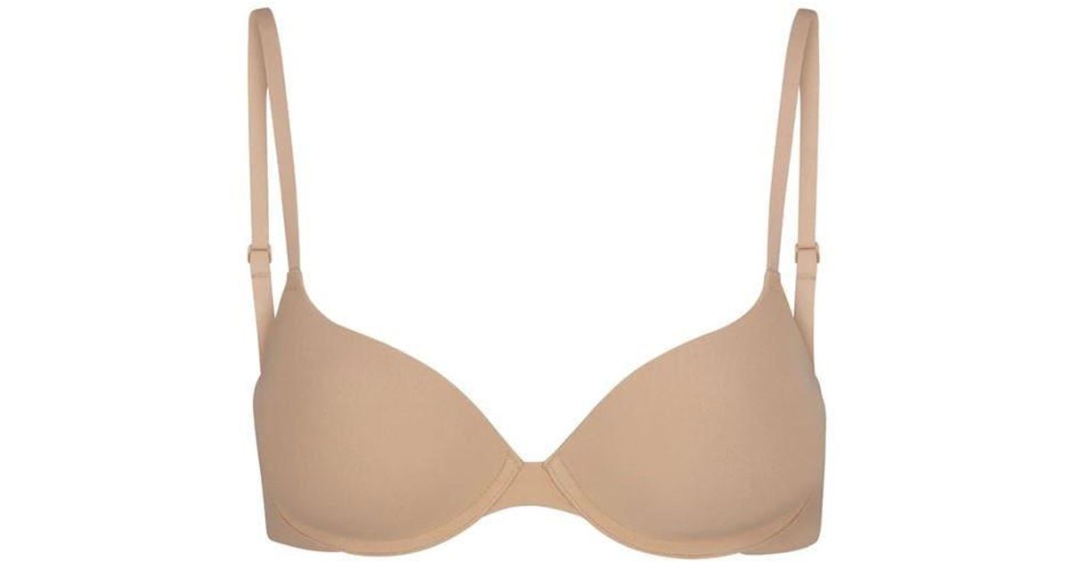 Skims Fits Everybody Push-Up Demi Bra in Natural | Lyst UK