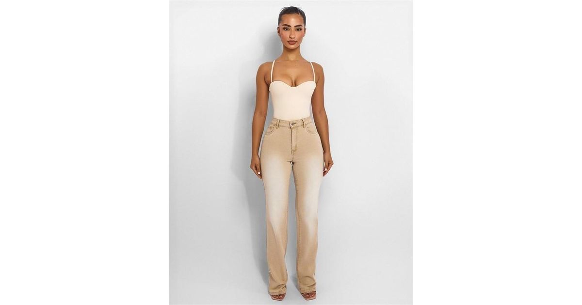 Mars the Label The Cindy Jeans in Natural | Lyst UK