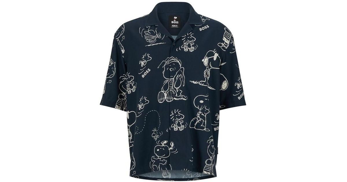 BOSS Lars Shirt in Blue for Men | Lyst UK