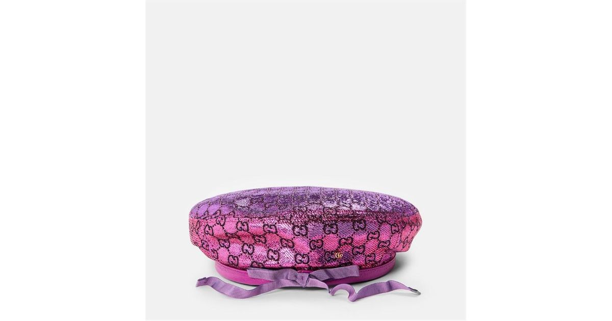 Gucci Beret in Purple | Lyst UK