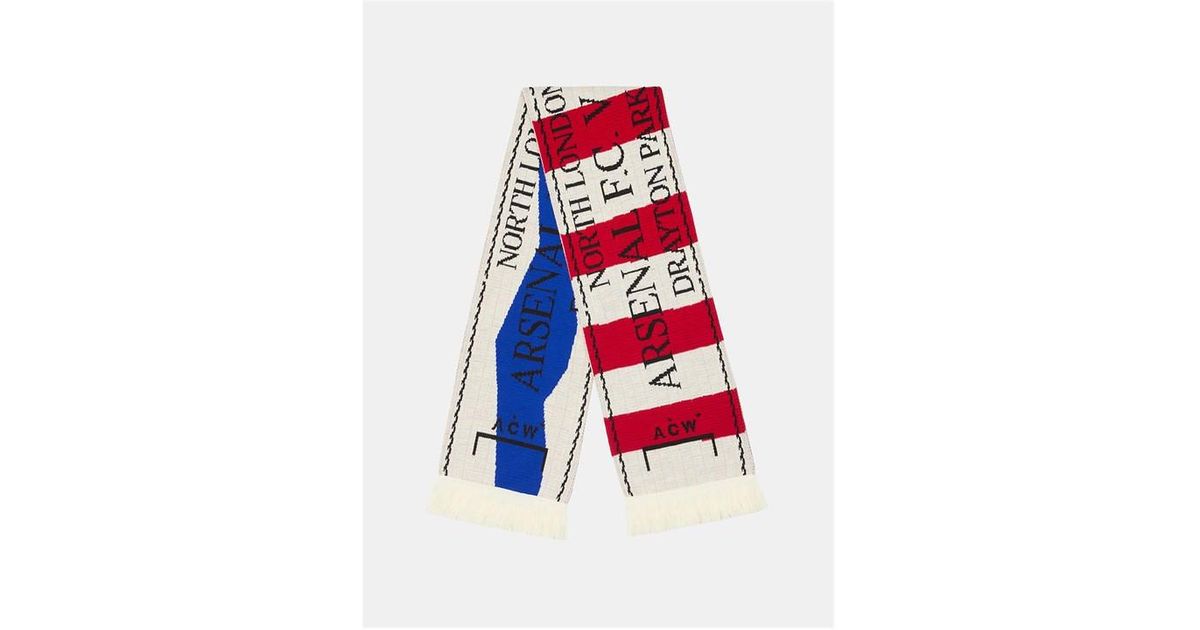 A_COLD_WALL* X Arsenal Fc Derby Scarf in Red for Men | Lyst UK