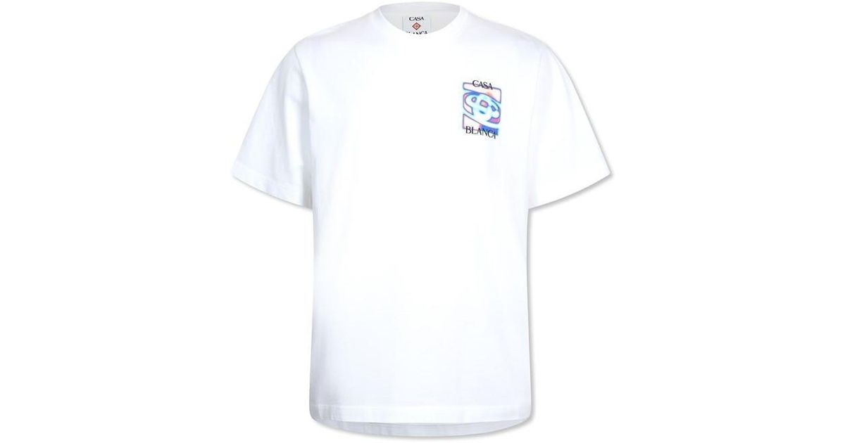 CASABLANCA Casa Heat Map Tee Sn62 in White for Men | Lyst UK