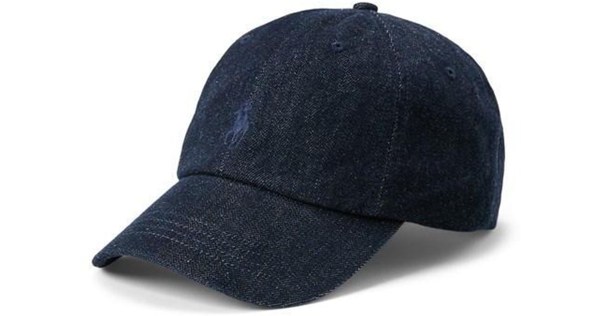Polo Ralph Lauren Indigo Denim Ball Cap in Blue for Men | Lyst UK