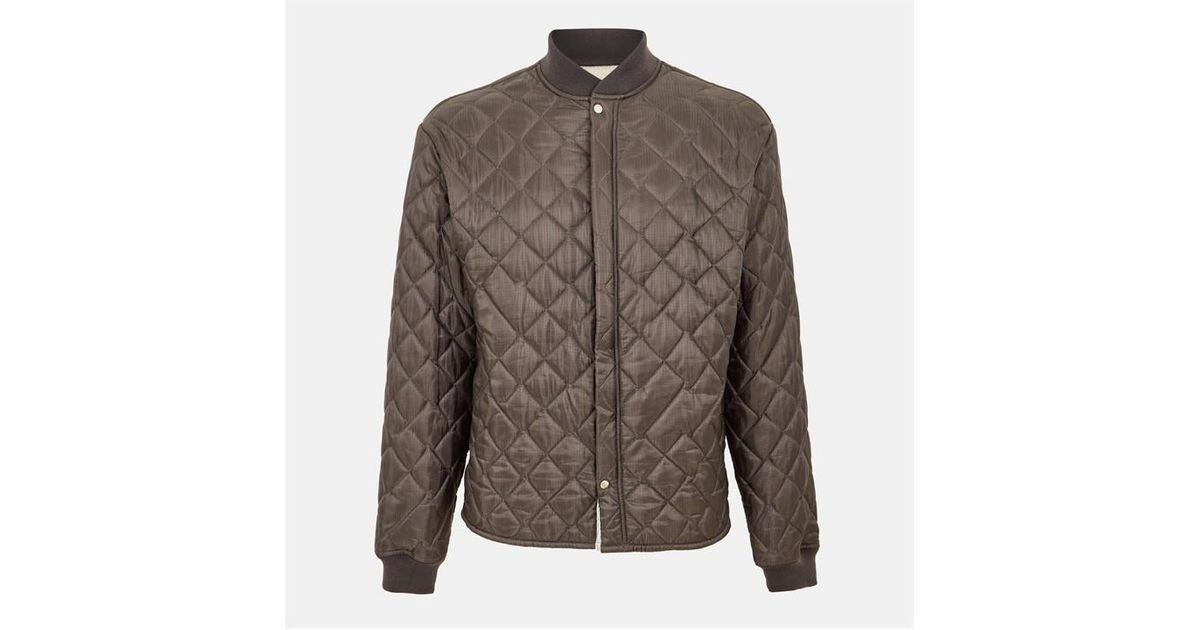 Maison Margiela Reversible Bomber Jacket in Brown for Men | Lyst UK