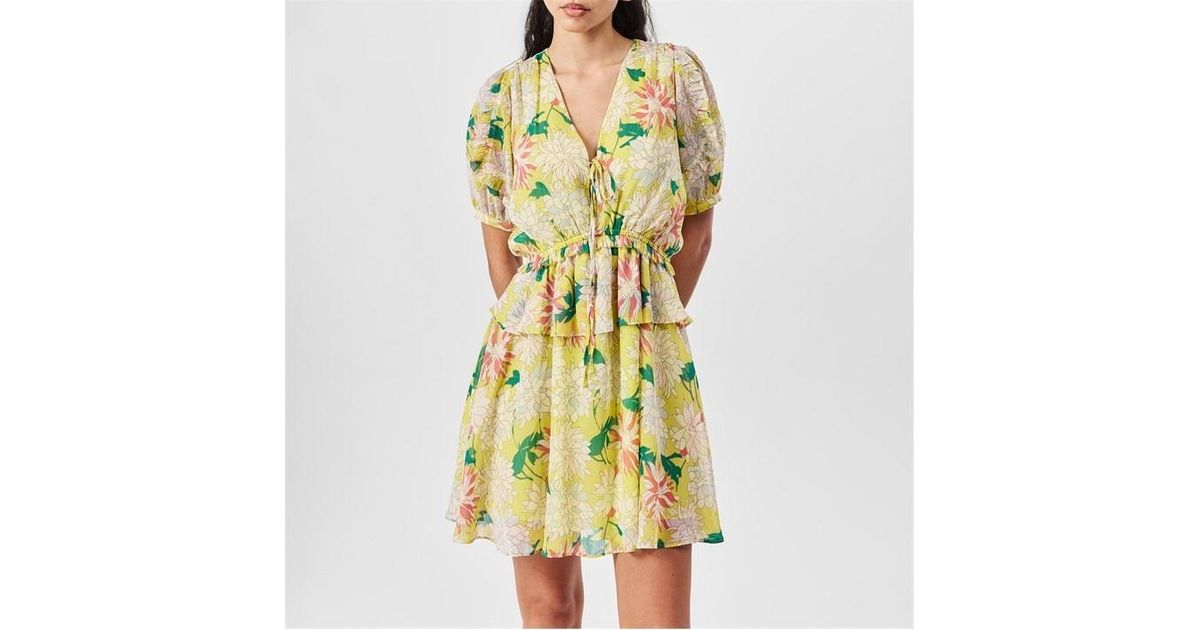 Ted Baker Isbella Dress in Yellow | Lyst UK