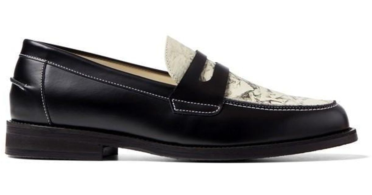 Duke & Dexter Fall Of Giant Penny Loafers in Black for Men | Lyst UK