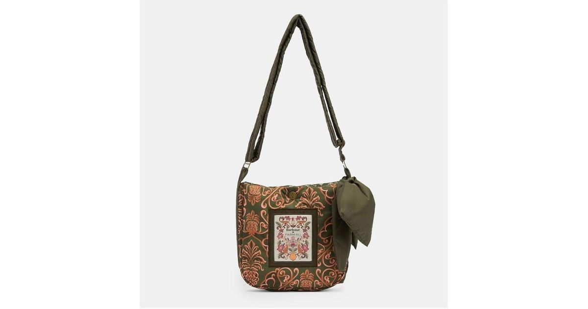 BARBOUR X FARM RIO X Farm Rio Ana Clara Bow Bag in Metallic | Lyst UK