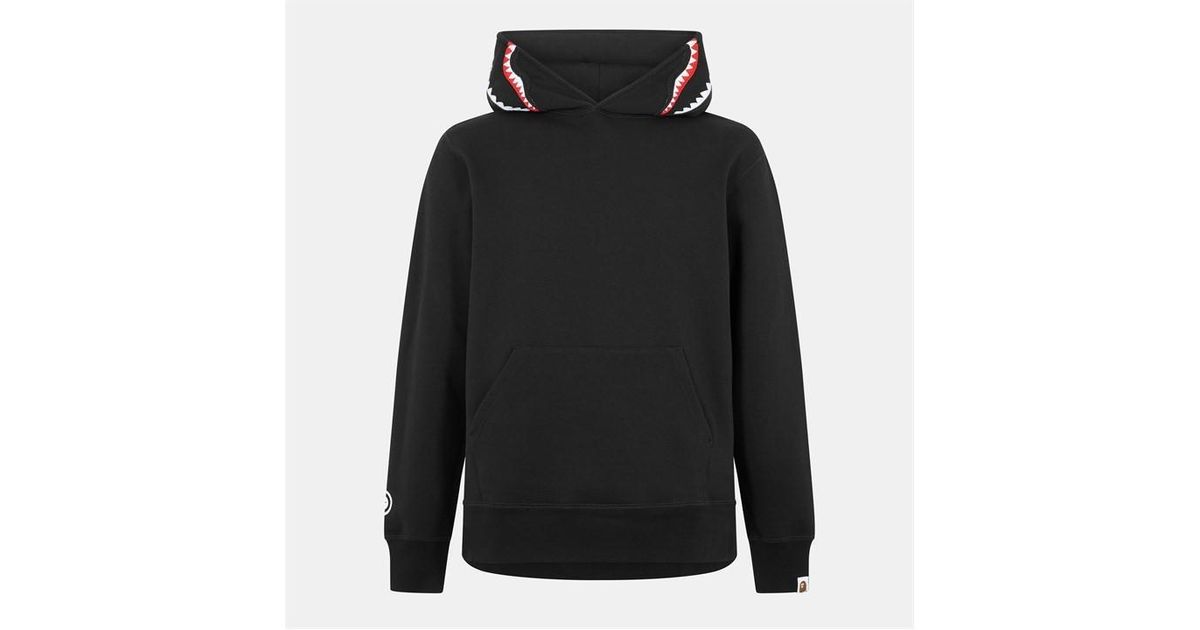 A Bathing Ape Shark Wgm Pull Over Hoodie in Blue for Men | Lyst UK