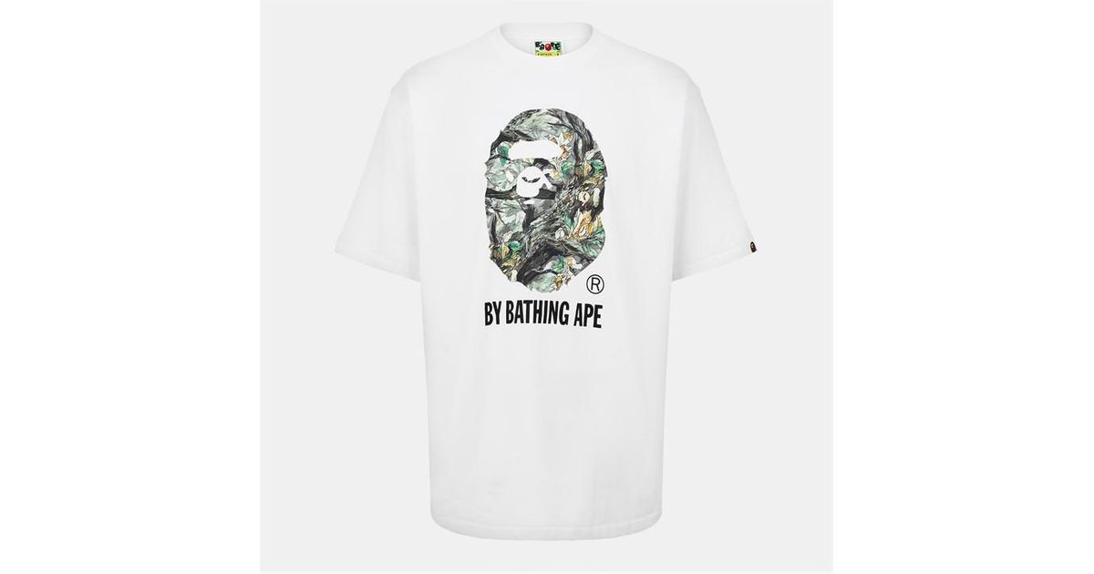 A Bathing Ape Bape Tree Edge Tee Sn54 in White for Men | Lyst UK