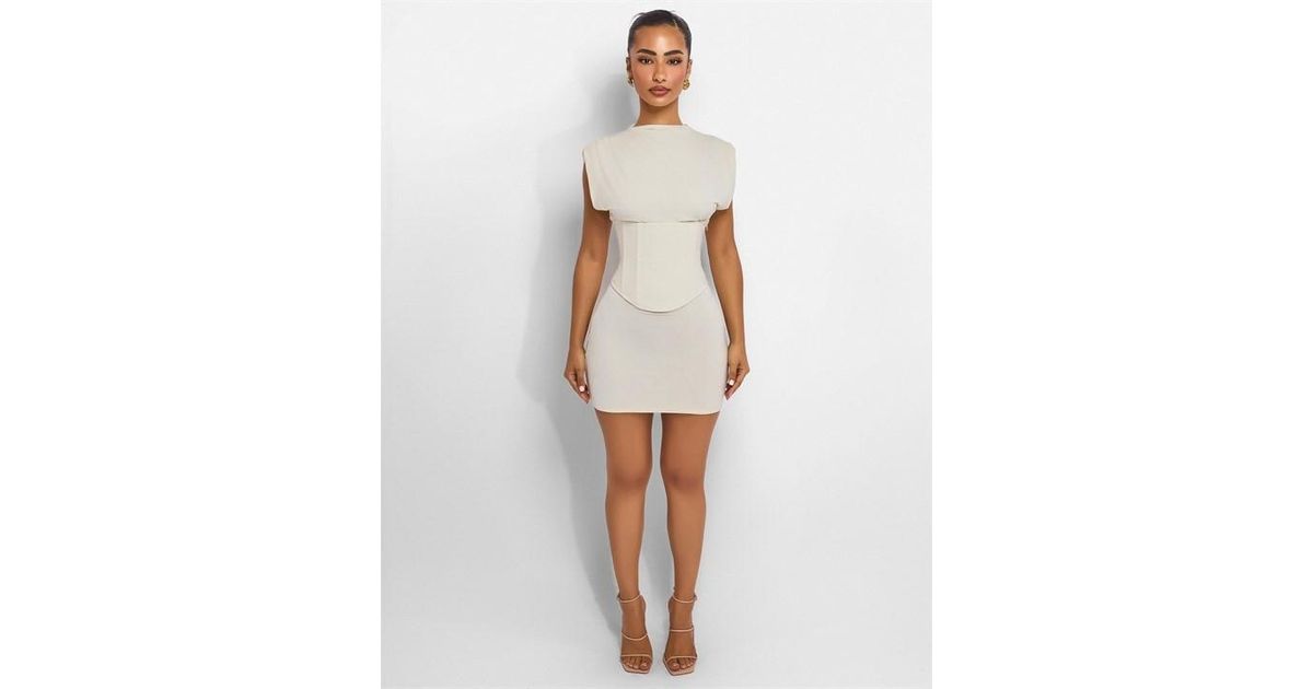Mars the Label Sandra Mini Dress in White | Lyst UK