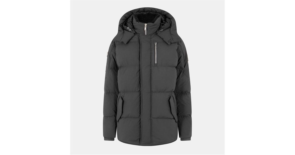 Moose Knuckles Insulated Tailored Fit Medium Puffer Jacket in Black for ...
