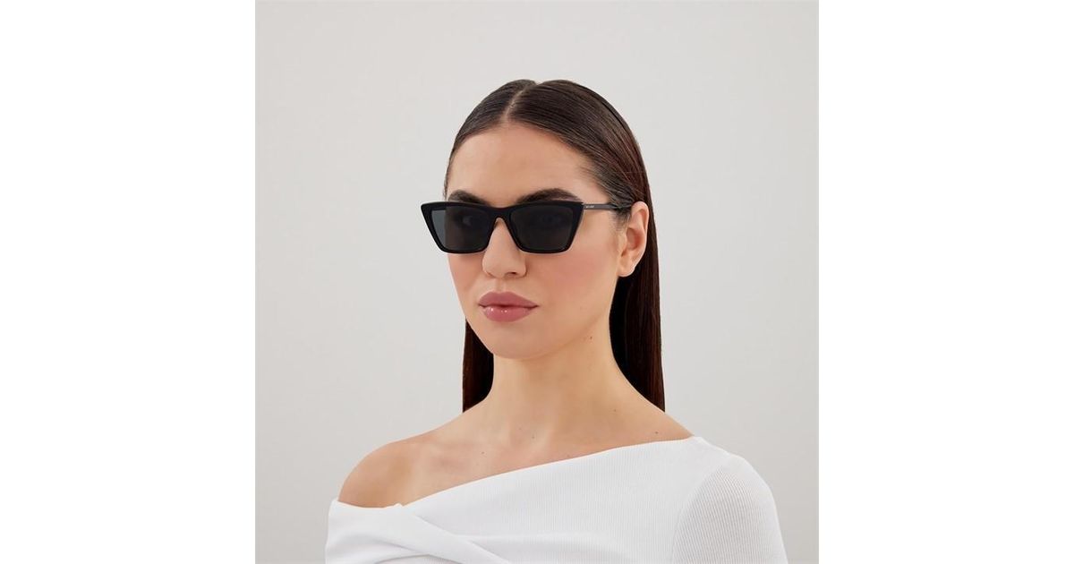 Saint Laurent Ysl Mica Thin Sg in Black | Lyst UK