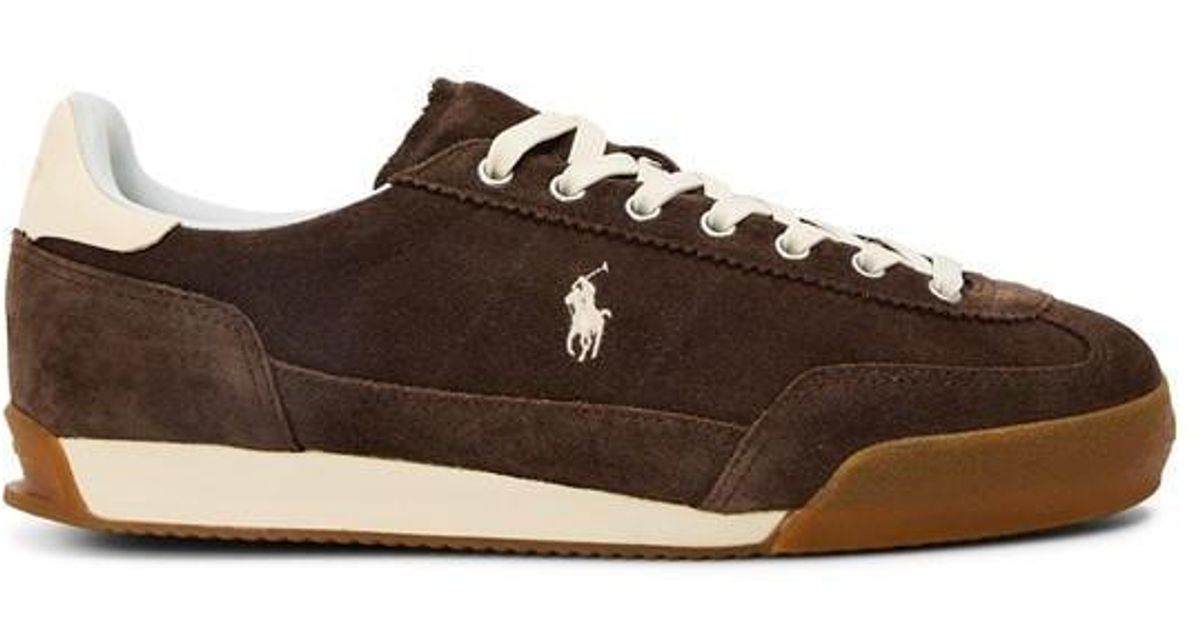 Polo Ralph Lauren Hester Trainer in Brown | Lyst UK