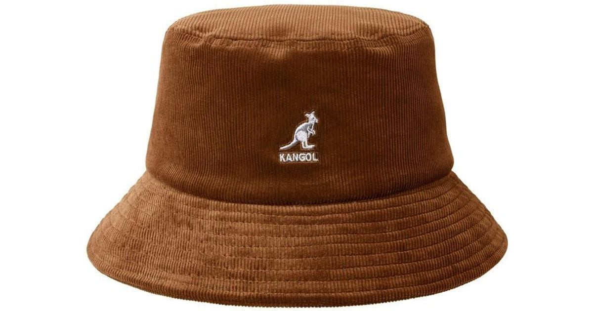 Kangol Adults Cord Bucket Hats in Brown | Lyst UK