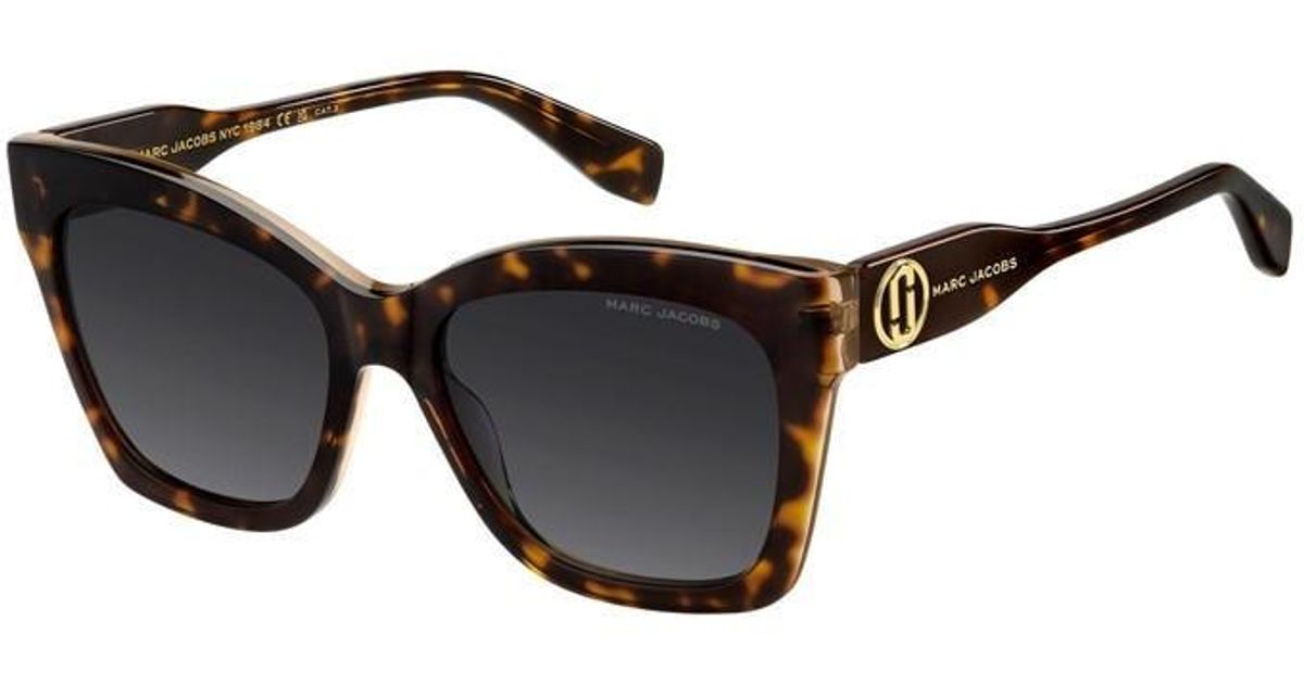 Marc Jacobs Cat Eye Sunglasses in Black | Lyst UK