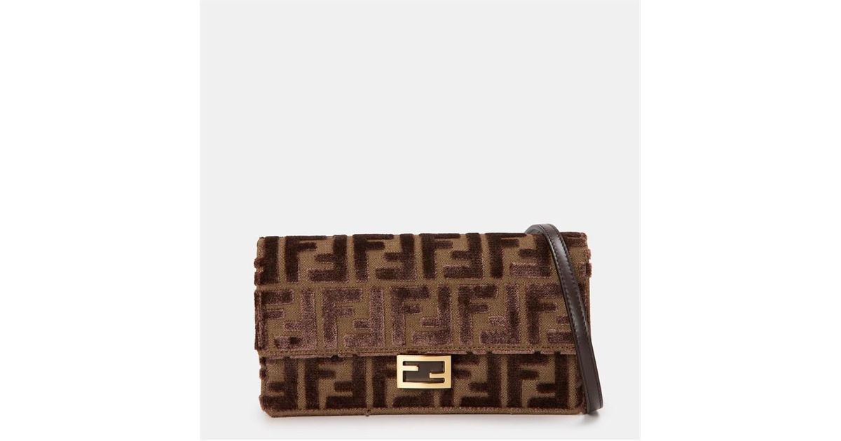 Fendi Wallet On Chain in Brown | Lyst UK