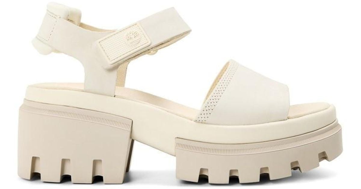 Timberland Everleigh Backstrap Sandal Solitary in White | Lyst UK