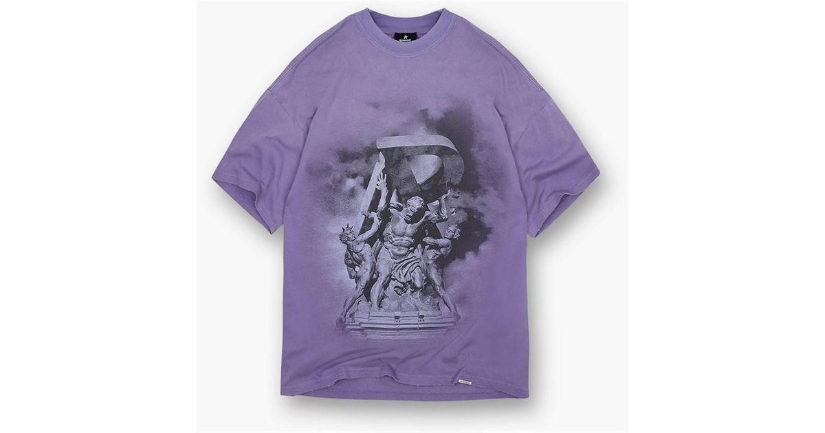 Represent Rep Atlas Regular Fit T-Shirt in Purple for Men | Lyst UK